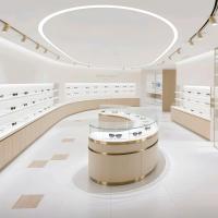 China Modern Custom Eyewear Store Display Cabinet Wooden Glasses Display Showcase for Optical Shop Retail Interior with OEM ODM for sale
