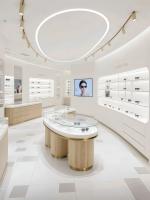 China Modern Custom Eyewear Store Display Cabinet Wooden Glasses Display Showcase for Optical Shop Retail Interior with OEM ODM for sale