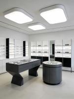 China Modern Custom Wooden Optical Shop Display Cabinet Eyewear Glasses Retail Display Showcase with OEM ODM Service for sale