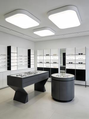 China Modern Custom Wooden Optical Shop Display Cabinet Eyewear Glasses Retail Display Showcase with OEM ODM Service for sale
