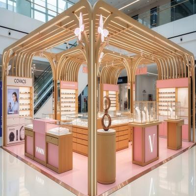 China Modern Custom Optical Store Display Kiosk Wooden Glasses Display Showcase for Shopping Mall Eyewear Retail with OEM ODM for sale