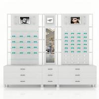 China Premium Custom Optical Shop Wooden Glasses Display Showcase Eyewear Retail Display Furniture for Glasses Store with OEM Factory for sale