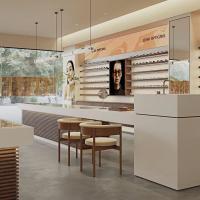 China Custom Optical Shop Display Cabinet, Full Set Eyewear Store Furniture for sale