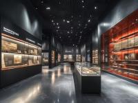 China Custom Glass Case Museum Security Lock Display Cases For Artifacts for sale