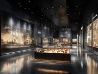 China Custom Glass Case Museum Security Lock Display Cases For Artifacts for sale