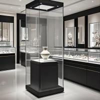 China Customized High-end LED Lighting Museum Display Cabinet for Cultural Relics and Art Exhibitions for sale