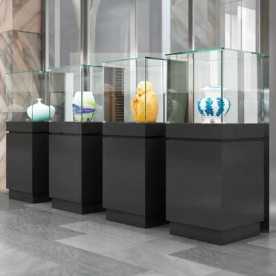 China Vintage Museum Display Cabinet with Lock Glass Showcase for Antique Collections for sale