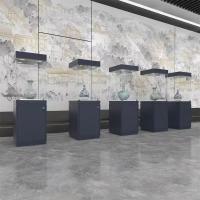 China Vintage Museum Display Cabinet with Lock Glass Showcase for Antique Collections for sale