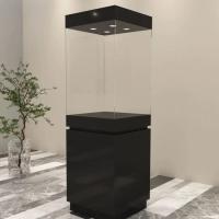 China Vintage Museum Display Cabinet with Lock Glass Showcase for Antique Collections for sale