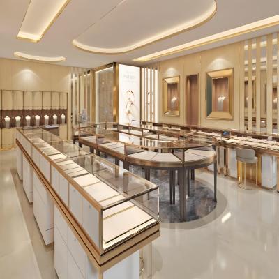 China Modern Luxury Jewelry Display Counter Stainless Steel with Locks for Retail for sale