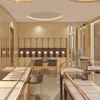 China Modern Luxury Jewelry Display Counter Stainless Steel with Locks for Retail for sale