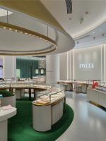 China BaiXing Custom High Quality Eco-Friendly Durable Heavy Duty Jewelry Showroom Display Furniture Glass Counter with LED Lighting for sale