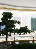 China BaiXing Custom High Quality Eco-Friendly Durable Heavy Duty Jewelry Showroom Display Furniture Glass Counter with LED Lighting for sale