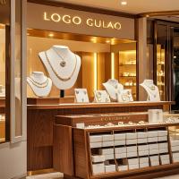 China Jewelry Showroom Display Furniture Glass Showcase with LED Lighting Eco-Friendly Heavy Duty Modern Commercial Design for sale