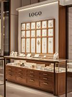 China Jewelry Showroom Display Furniture Glass Showcase with LED Lighting Eco-Friendly Heavy Duty Modern Commercial Design for sale