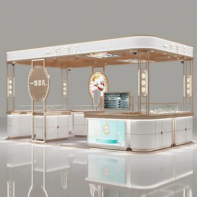 China LED Lighting Glass Display Case Jewelry Durable Jewelry Showroom For Luxury Store for sale