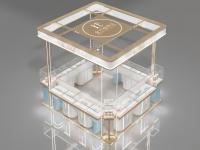 China Luxury Jewelry Showroom Display Furniture Glass Counter Custom Design Eco-Friendly LED Lighting for sale