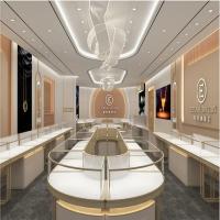 China High End Durable Eco-Friendly Jewelry Display Furniture with LED Lighting and Customized Glass Counters for Retail Jewelry Shops for sale