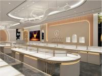 China High End Durable Eco-Friendly Jewelry Display Furniture with LED Lighting and Customized Glass Counters for Retail Jewelry Shops for sale