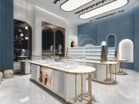 China Custom BaiXing Factory Direct Jewelry Shop Window Display Showcase with LED Lighting Aluminum Glass Eco-Friendly & Durable for sale