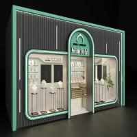 China Stainless Steel Jewelry Kiosk Showroom Display Cabinet Eco Friendly Jewelry Counter Pads for sale