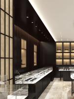 China Jewelry Display Furniture Glass Showcase with LED Lighting and Eco-Friendly Design for High-End Retail Stores for sale