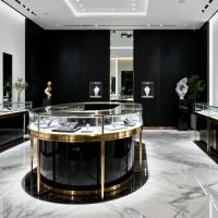 China Luxury Jewelry Display Cabinet LED Lighting Eco-Friendly Heavy Duty Customized Direct Factory Price Professional Store Furniture for sale
