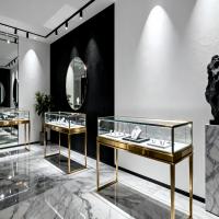 China Luxury Jewelry Display Cabinet LED Lighting Eco-Friendly Heavy Duty Customized Direct Factory Price Professional Store Furniture for sale