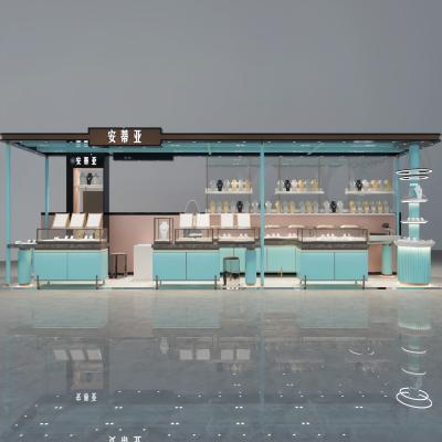 China LED Lighting Jewelry Kiosk Commercial Retail Stores Direct Floor Jewelry Display for sale
