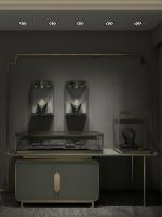 China Customized Style Jewelry Showroom Decoration Retail Jewelry Display Counter And Showcase for sale