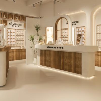 China Customizable Fine Jewellery Showroom Eco Friendly  Glass Jewelry Display Counter for sale