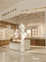 China Customizable Fine Jewellery Showroom Eco Friendly  Glass Jewelry Display Counter for sale