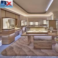 China Luxury Custom Jewelry Glass LED Lighting Display Showcase Cabinet for Jewelry Shop Retail Store Interior Decoration for sale