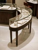 China High Quality LED-Lit Jewelry Store Display Fit-out with Tempered Glass & Stainless Steel for Brand Retail Chains for sale