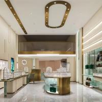 China High Quality LED Lighting Eco-Friendly Jewelry Store Interior Design with Custom Display Showcase Retail Jewelry Shop Furniture for sale