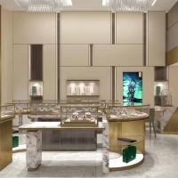 China High Quality LED Lighting Eco-Friendly Jewelry Store Interior Design with Custom Display Showcase Retail Jewelry Shop Furniture for sale