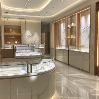 China Modern Custom Luxury Jewelry Display Showcase with LED Lighting for Retail Store Interior Design-Eco-Friendly for sale