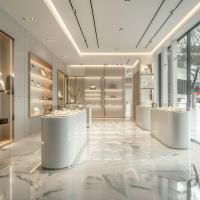 China Modern Custom Luxury Jewelry Display Showcase with LED Lighting for Retail Store Interior Design-Eco-Friendly for sale