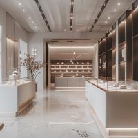 China Modern Custom Luxury Jewelry Display Showcase with LED Lighting for Retail Store Interior Design-Eco-Friendly for sale