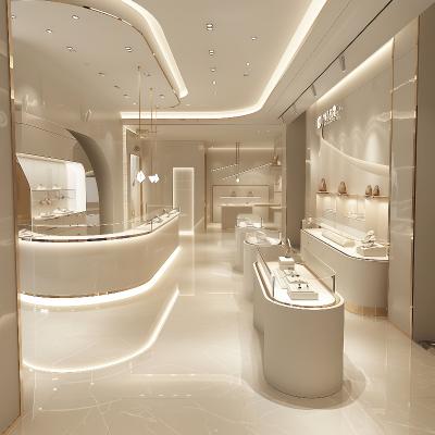 China Professional Jewelry Display Cabinet and Retail Store Fixtures for Jewelry Shop Decoration and Interior Layout for sale