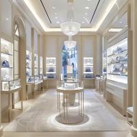 China Modern Handbag and Luggage Store Display Fixtures with Custom Retail Wall Shelving and Travel Bag Showcases for sale