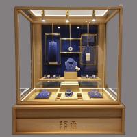 China Modern Glass Jewelry Kiosk Display Cabinet Display Forms customized Heavy Duty for sale