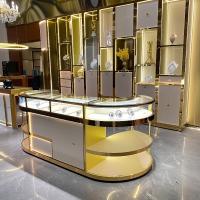 China Luxury Wooden Jewelry Display Showcase for Jewelry Store Furniture and Retail Decoration for sale