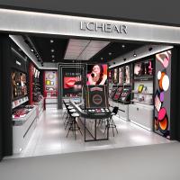 China Modern LED Lighting Cosmetic Store Furniture and Makeup Display Showcase for Retail Shop Interior Design for sale