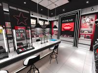 China Modern LED Lighting Cosmetic Store Furniture and Makeup Display Showcase for Retail Shop Interior Design for sale