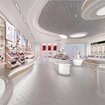 China High Quality Makeup Store Interior Design LED Cosmetic Display Furniture Custom Store Fixtures (Heavy Duty Eco-Friendly) for sale