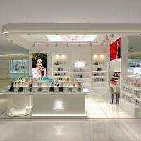 China Creative Eco-Friendly Heavy Duty Cosmetic Display Showcase LED Lighting Customizable Retail Makeup Store Furniture for Cosmetic for sale