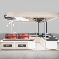 China Creative Eco-Friendly Heavy Duty Cosmetic Display Showcase LED Lighting Customizable Retail Makeup Store Furniture for Cosmetic for sale