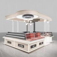 China Creative Eco-Friendly Heavy Duty Cosmetic Display Showcase LED Lighting Customizable Retail Makeup Store Furniture for Cosmetic for sale