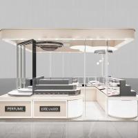 China Creative Eco-Friendly Heavy Duty Cosmetic Display Showcase LED Lighting Customizable Retail Makeup Store Furniture for Cosmetic for sale